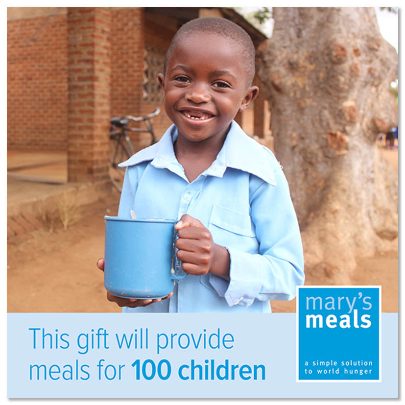 100 meals gift card – Mary's Meals