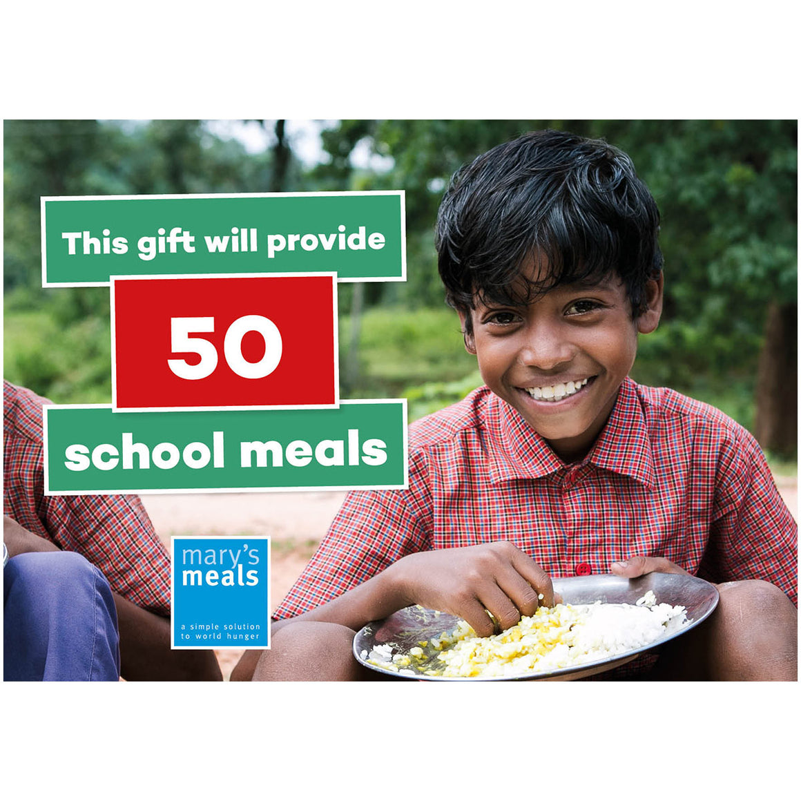 50 meals for hungry children digital gift – Mary's Meals